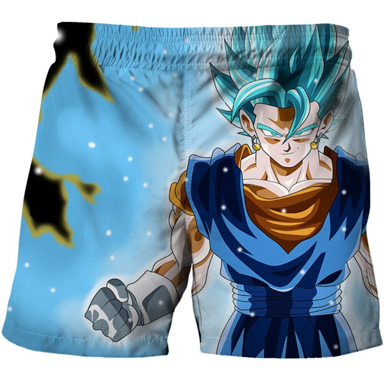 Anime Drangon Ball Z Black Goku Swim Trunk | Anime Swim Trunks