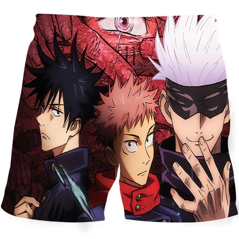 Anime Jujutsu Kaisen Itadori Yuji Megumi Gojo Swim Trunk | Anime Swim ...